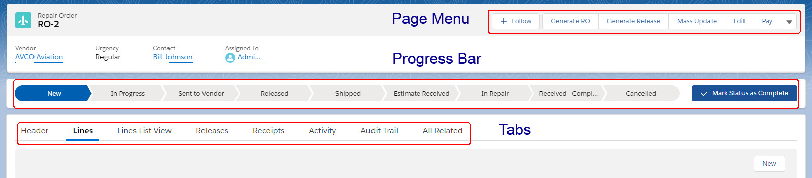 Working with Repair Orders – AvSight Support