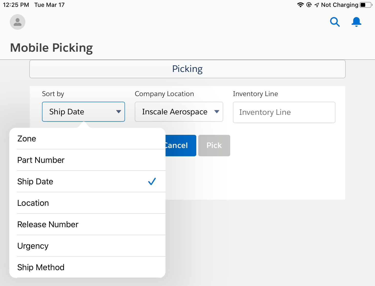 Mobile Picking – AvSight Support