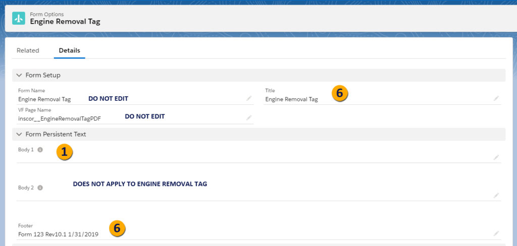 Engine Removal Tag Form Options – AvSight Support
